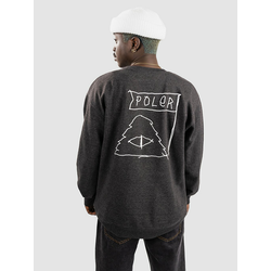 Poler Scribble Crew Sweater charcoal heather - Ceneje.si