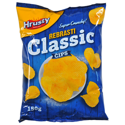 Hrusty Čips rebrasti slani 150 g - Jeftinije.hr