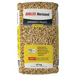 BIOLES HORIZONT peleti (FI 6mm), (smreka/jelka), 15kg - Ceneje.si