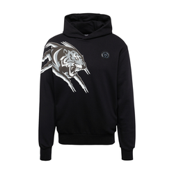 Plein Sport Sweater majica, dimno siva / crna / prljavo bijela ...