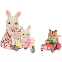 Sylvanian Families Mama bijeli zec s mladuncima koji se igraju ...