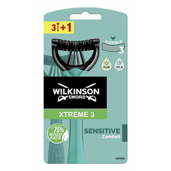 Wilkinson Sword Xtreme3 Muški brijač Comfort Sensitive, 3 + 1 komad ...
