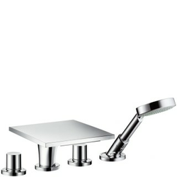 Hansgrohe, AXOR MASSAUD, dvoročna armatura za rob kadi, s tuš ročko ...