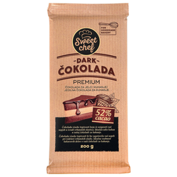 Sweet chef Čokolada za jelo i kuhanje dark 52% cacao 200 g - Jeftinije.hr