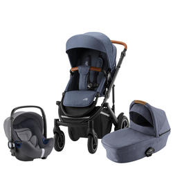 Set kolica Smile III + duboko tijelo + autosjedalica, Indigo plava ...