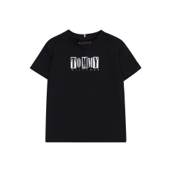 TOMMY HILFIGER Majica, noćno plava / bijela - Jeftinije.hr