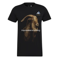 adidas MESSI GOAT TEE M, muška majica za nogomet, crna IM7656 ...