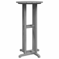 Vidaxl Bar Miza Svetlo Siva 55x55x107 cm HDPE - Ceneje.si