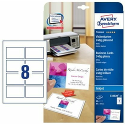 Avery Zweckform papir za vizitke C32028-10, 85 x 54 mm - Jeftinije.hr