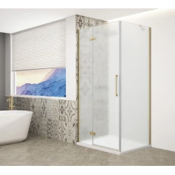 TRINITY GOLD MATT pravokotni zaslon 1000x1200mm, mat steklo, levo ...