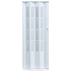 Harmonika vrata Crystalline Glass Bijela 011 - Jeftinije.hr