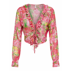 ONLY Bluza ''PARIS'', žuta / zelena / prljavo roza / svijetloroza ...