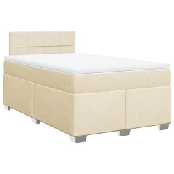 MAISON CHIC Box spring postelja - Vzmetna postelja z vzmetnico krem ...