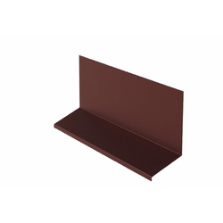 STREFA Zgornja obroba za kombinacijo s pokrivno tirnico RS 250, 1 bm, češki aluminij, RAL 8017 ...