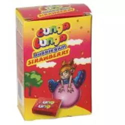 ŽVEČILNI GUMI JAGODA, ČUNGA LUNGA, 108G - Ceneje.si