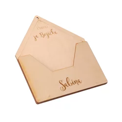 AtmoWood Lesena kuverta za pismo Božičku z imenom - Ceneje.si