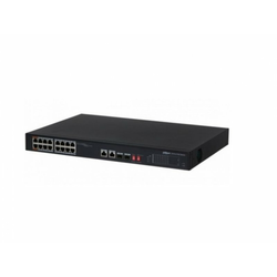 Dahua Upravljani PoE prekidač - PFS3218-16ET-135 (16x 100Mbps at/af PoE; 2x gigabitna SFP porta ...