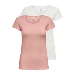 ONLY Majica, rosé / bijela - Jeftinije.hr