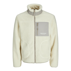 JACK & JONES Flis jakna ''Vesterbro'', siva / bijela / prljavo bijela ...