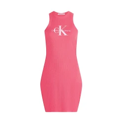 Calvin Klein Jeans Haljina, rosé / bijela - Jeftinije.hr