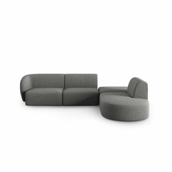 Siva kotna sedežna garnitura (desni kot) Shane – Micadoni Home - Ceneje.si