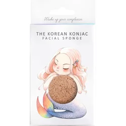 The Konjac Sponge Company Mythical Mermaid Sponge & Hook - Pink Clay ...