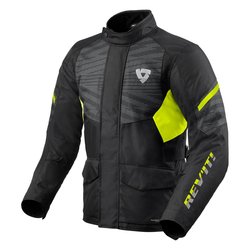 Motoristična jakna Revit Duke H2O black-fluo yellow - Ceneje.si