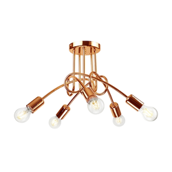 Nadgradni lestenec CAMILLA 5xE27/60W/230V - Ceneje.si