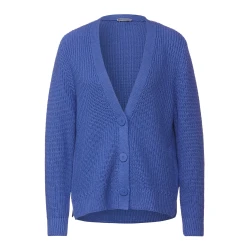 STREET ONE Pletena jopa, modra - Ceneje.si