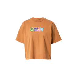 Obey Majica, boja devine dlake (camel) / svijetlozelena / ljubičasta ...