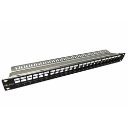 Solarix 24000100 - 19" modularni prazni patch panel 24 porta 1U - Jeftinije.hr