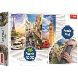 Trefl Puzzle kolaž mest Pariz-Benetke-London 1000 kosov + Puzzle ...