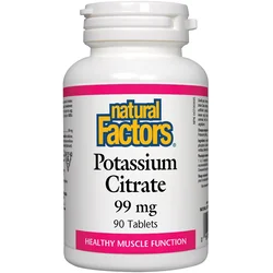 Potassium Citrate, 99 mg, 90 tableta, Natural Factors - Jeftinije.hr