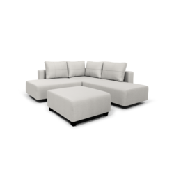 FEYDOM sjedeća garnitura Gemini M - desna garnitura, mollia, bijela ...