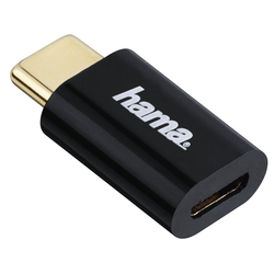 HAMA adapter, utikač s micro USB na USB Type-C, crni - Jeftinije.hr