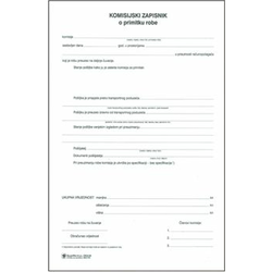 TI.I-141/ncr Komisijski zapisnik o primitku robe A4, 100 listova NN - Jeftinije.hr