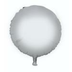 Balon okrogle oblike, srebrna barva, 34cm - Ceneje.si