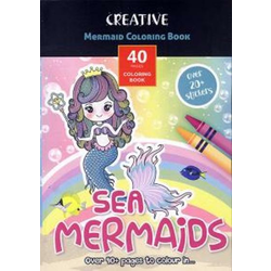 Pobarvanka Creative Sea Mermaids, 40 listov - Ceneje.si