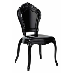 KINGHOME Stol KING črn - polikarbonat - Ceneje.si