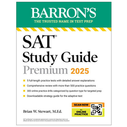 SAT Premium Study Guide 2025: 5 Practice Tests + Comprehensive Review ...