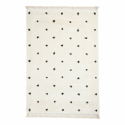 Bijelo-crni tepih Think Rugs Boho Dots, 160 x 220 cm - Jeftinije.hr