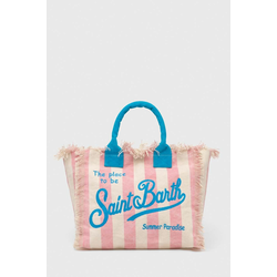 Torba za plažo MC2 Saint Barth roza barva - Ceneje.si