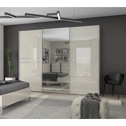 3-DJELNI GARDEROBNI ORMAR PIANO SA KLIZNIM VRATIMA I OGLEDALOM (VIŠE BOJA) - Jeftinije.hr