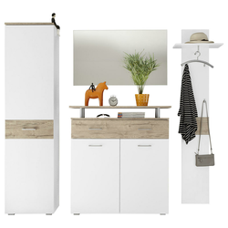 Carryhome PREDSOBA bela, barve hrasta - Ceneje.si