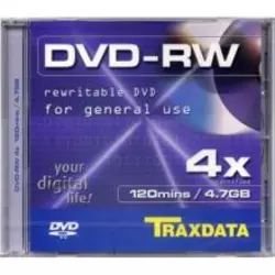 DVD-RW medij TRAXDATA 4.7GB 4x speed Jewel case - Ceneje.si
